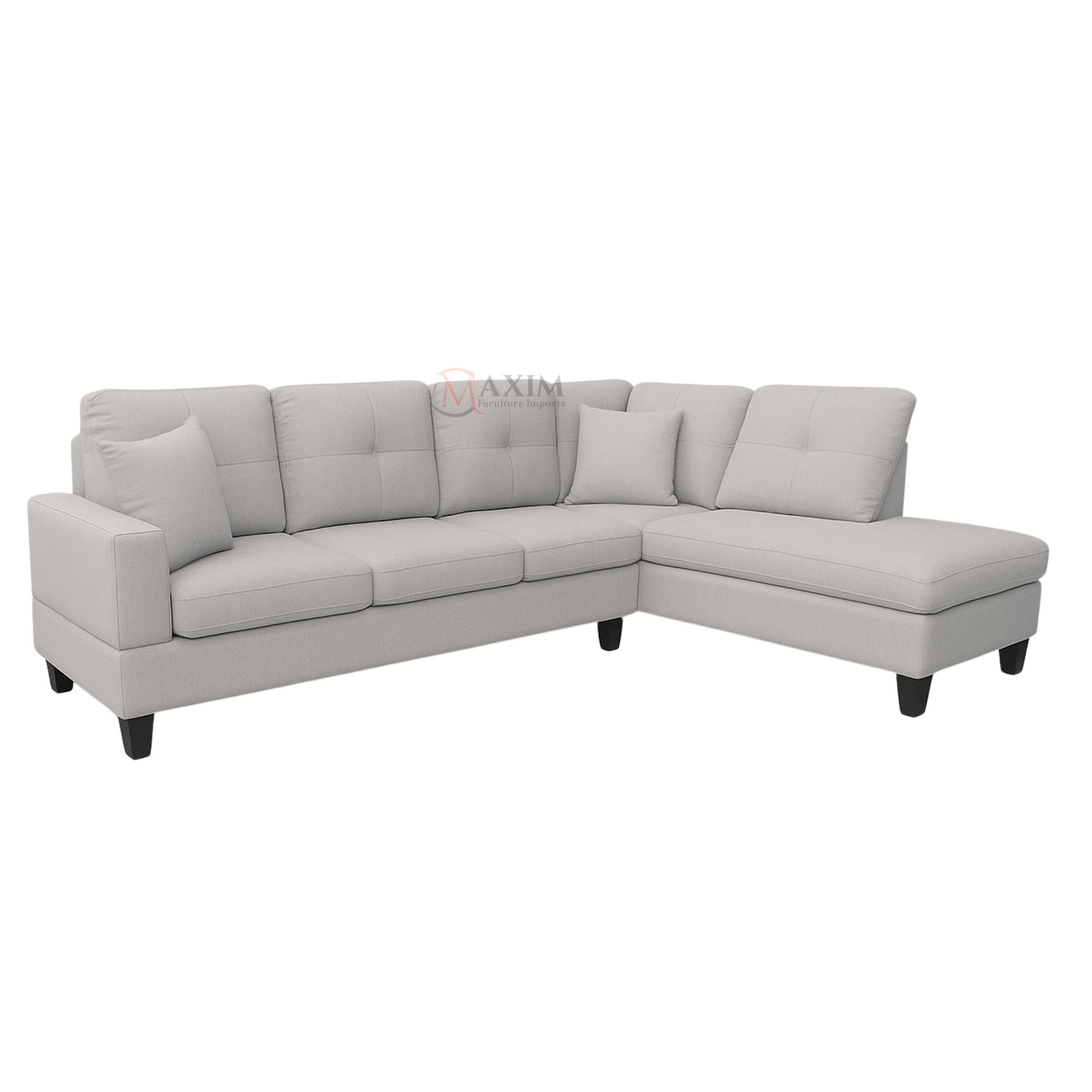 610 Light Grey Sectional