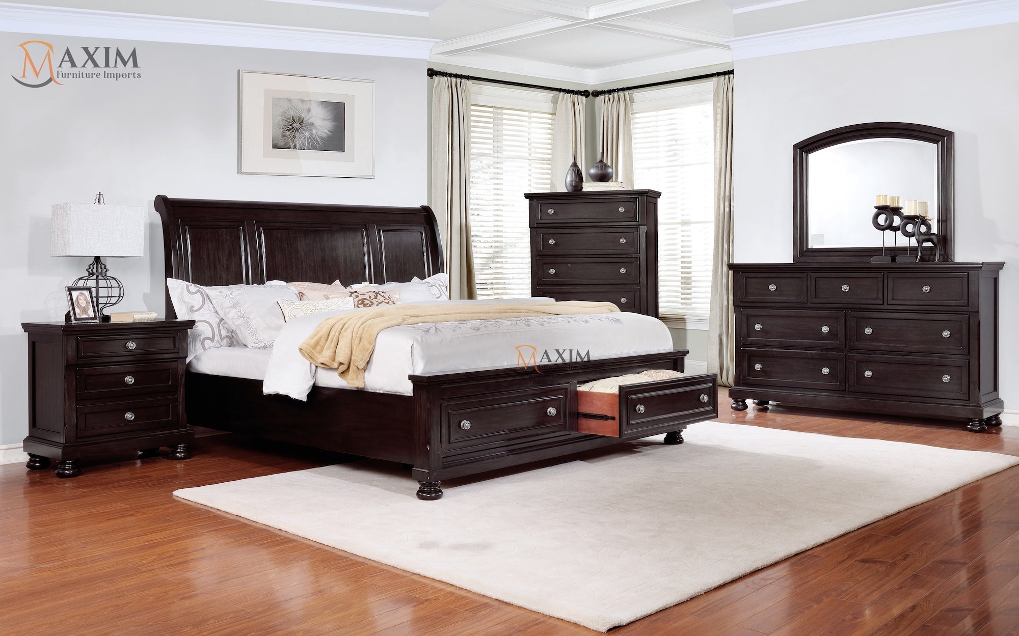 Carson Storage Bedroom Set- Espresso