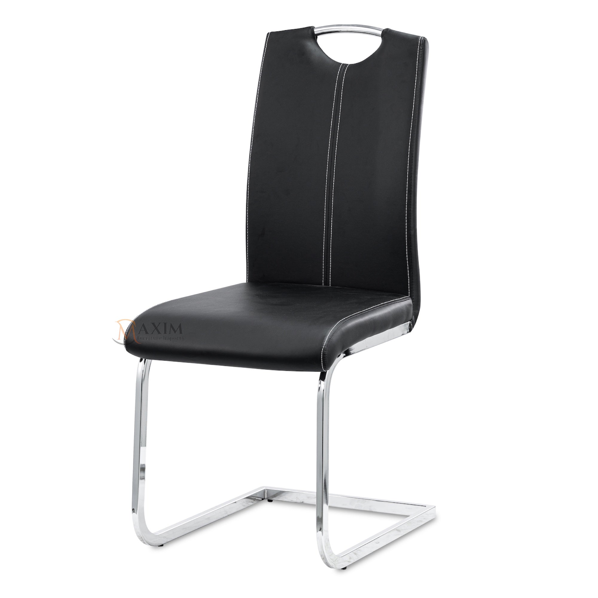 Carina Dining Chair with Silver Handle